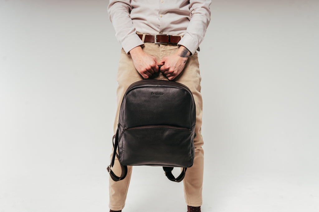 Sabini Leather Backpack by Belluto – Style and Functionality in Perfec